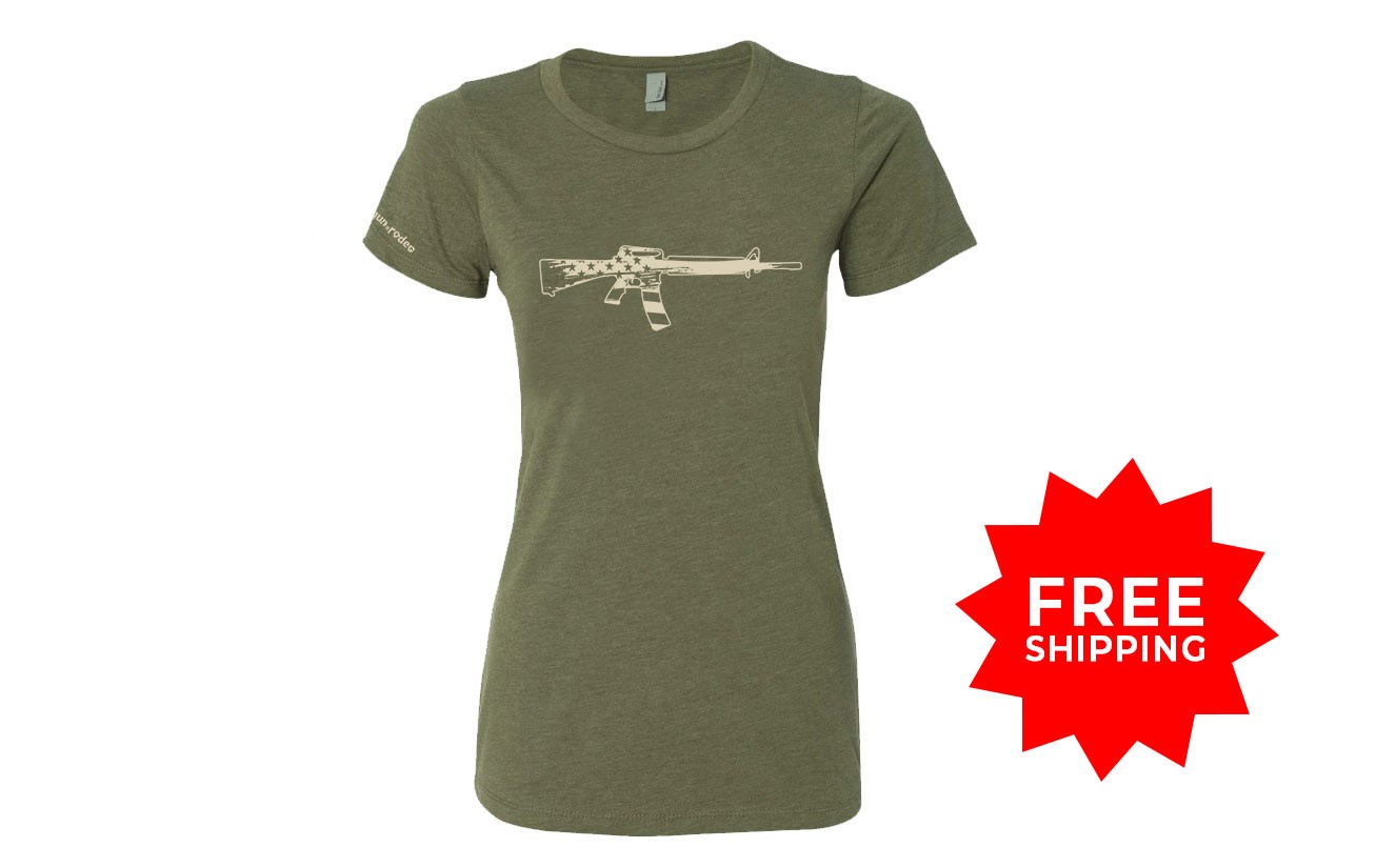Women's Gun Rodeo AR-15 T-Shirt on www.The.Rodeo
